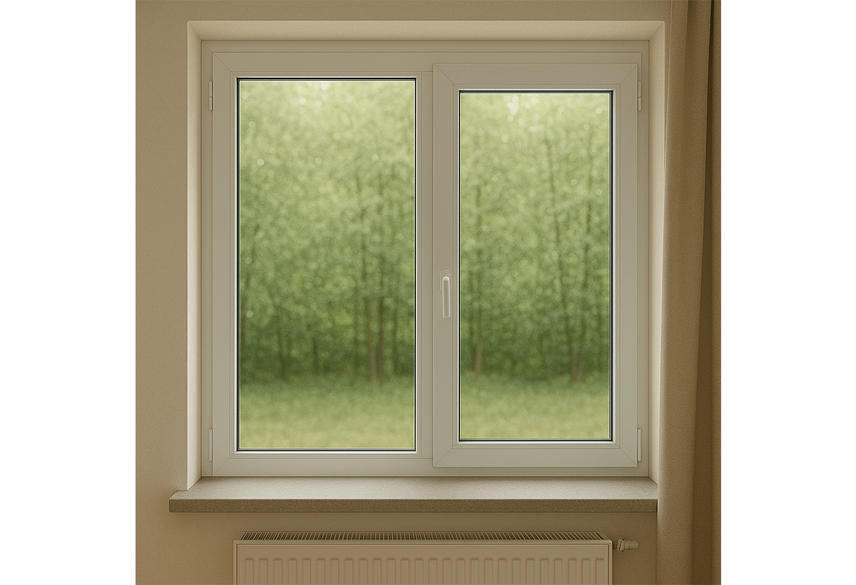Παράθυρο PVC Δίφυλλο Ανοιγόμενο/Ανακλινόμενο Λευκό 100x95cm | Praktiker