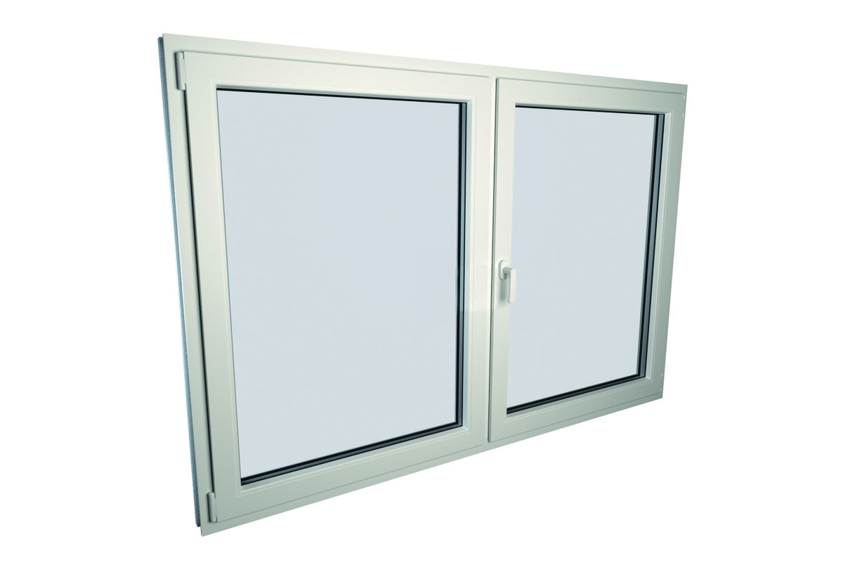 Παράθυρο PVC Δίφυλλο Ανοιγόμενο/Ανακλινόμενο Λευκό 100x95cm | Praktiker