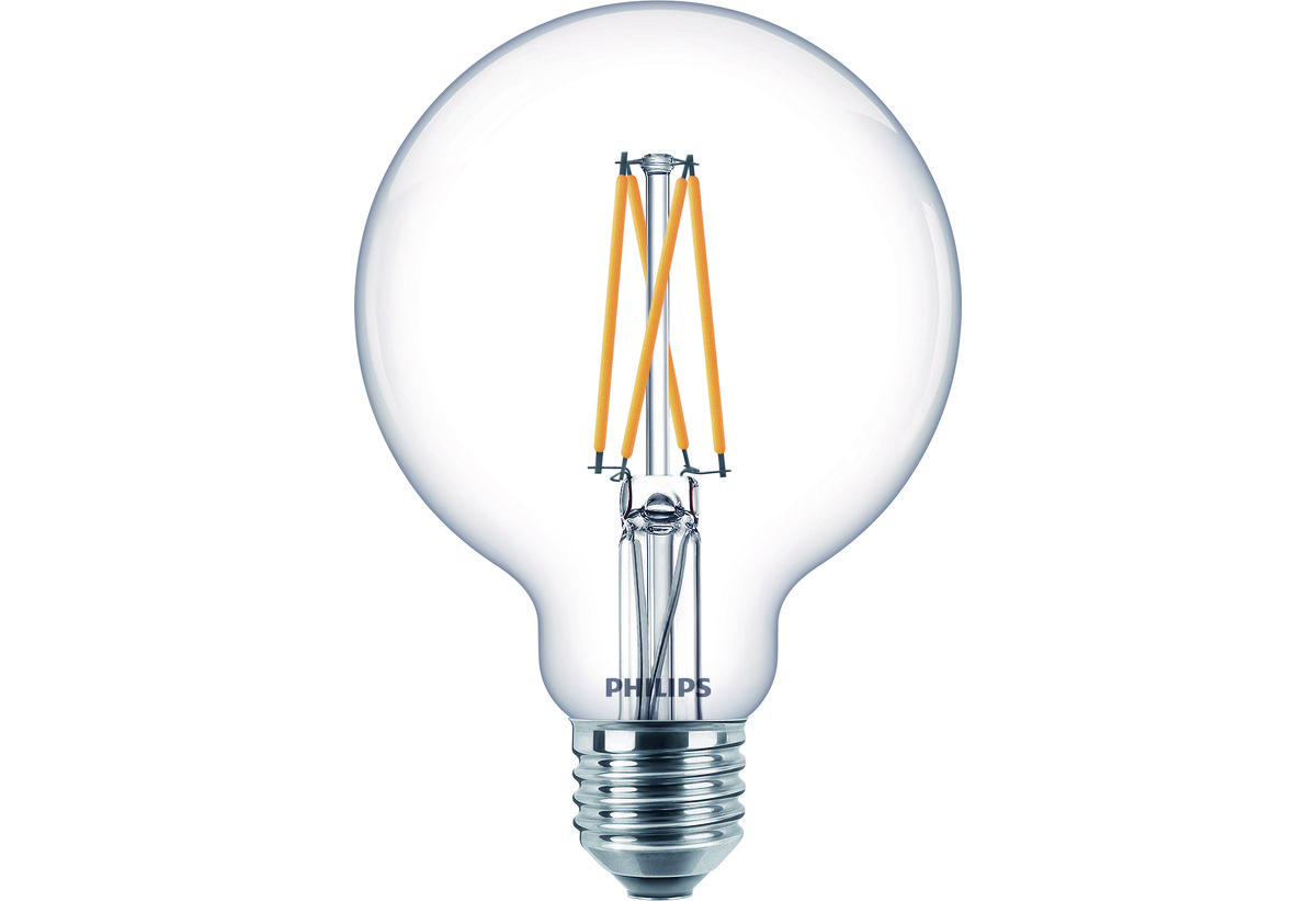 ΛΑΜΠΑ Led Philips Globe ΣΦΑΙΡΙΚΟΣ 9w Ε27 Dimmable ΘΕΡΜΟ ΦΩΣ Praktiker