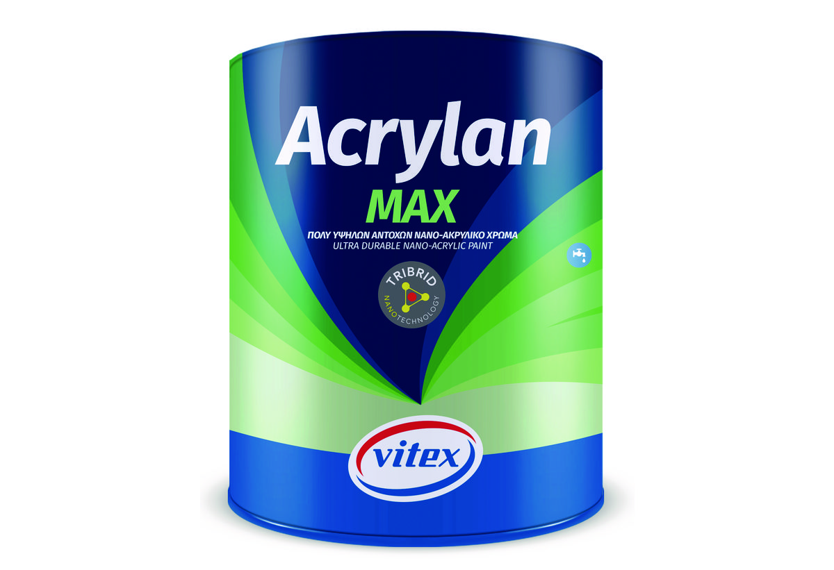 Χρώμα Ακρυλικό Acrylan Max Βάση Μ 1Lt | Praktiker