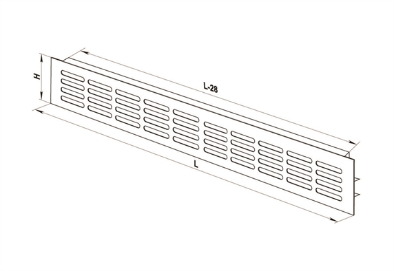 Καπάκι Εξαερισμού 100X480mm | Praktiker