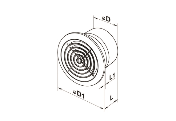 Ανεμιστήρας Οροφής Εξαερισμού Vents Φ12.5cm 16W | Praktiker