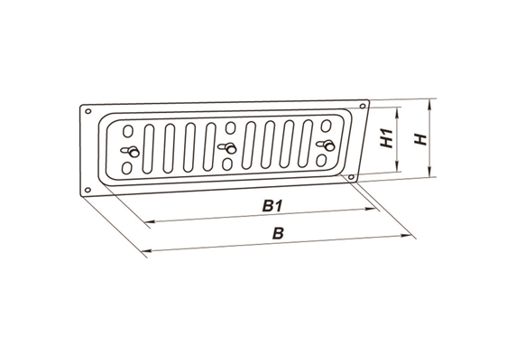 Καπάκι Εξαερισμού 260X90mm | Praktiker