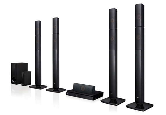 LG Πλήρες Set Home Cinema 5.1 LHB655NW 1000W με Ασύρματα Ηχεία Μαύρο ...