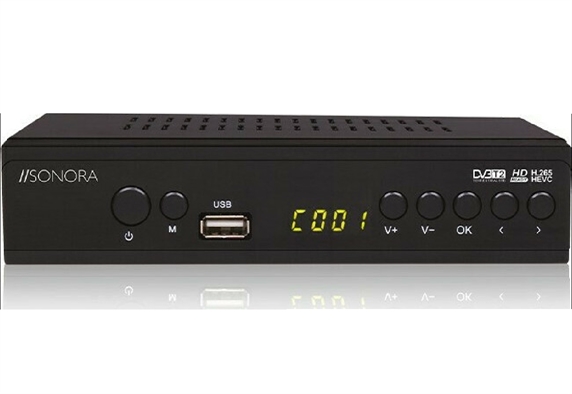 Sonora DVB-T2 H265 Ψηφιακός Δέκτης Μαύρος | Praktiker
