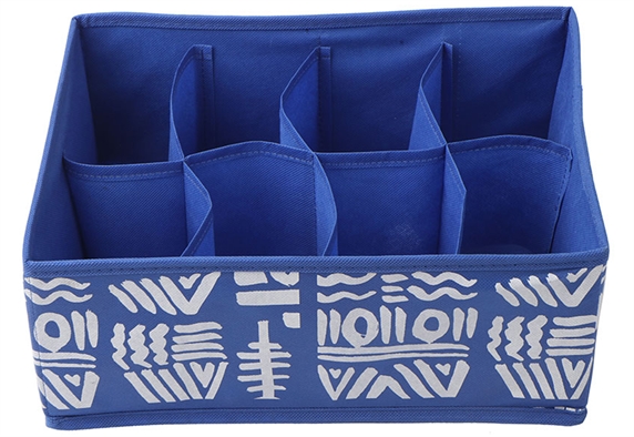 Estia Home Art Θήκη Οργάνωσης 8 Θέσεων Non Woven Μπλε 24x13x32cm ...