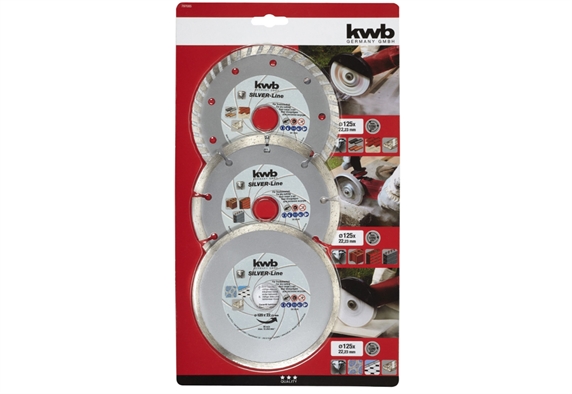 KWB Σετ Διαμαντόδισκοι Φ.125mm 3 Τεμάχια | Praktiker