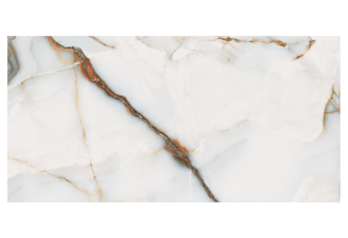 Πλακάκι Δαπέδου Πορσελανάτο Glamour 60x120cm Λευκό | Praktiker
