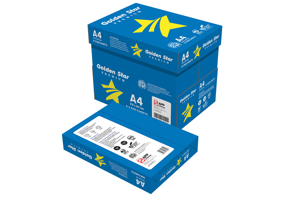 Χαρτί Φωτοαντιγραφικό Paperline Golden Star Α4 75gr/m² 500 Φύλλα ...
