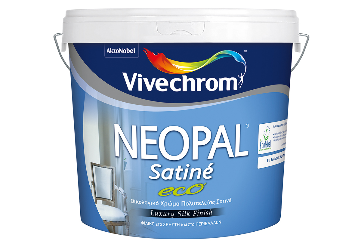 Χρώμα Πλαστικό Vivechrom Neopal Satine Eco Βάση P 10lt | Praktiker