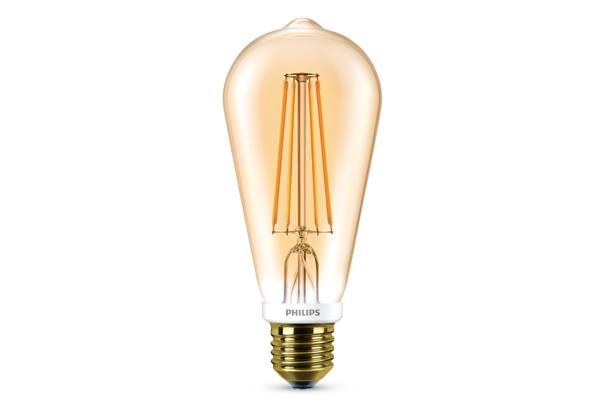 ΛΑΜΠΑ Led Philips Classic 7w Ε27 Dimmable ΘΕΡΜΟ ΦΩΣ Praktiker