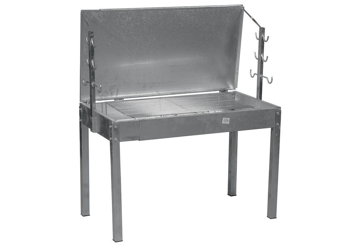 Ψησταριά Κάρβουνου 86-145X50cm Συρταρωτή με Καπάκι | Praktiker