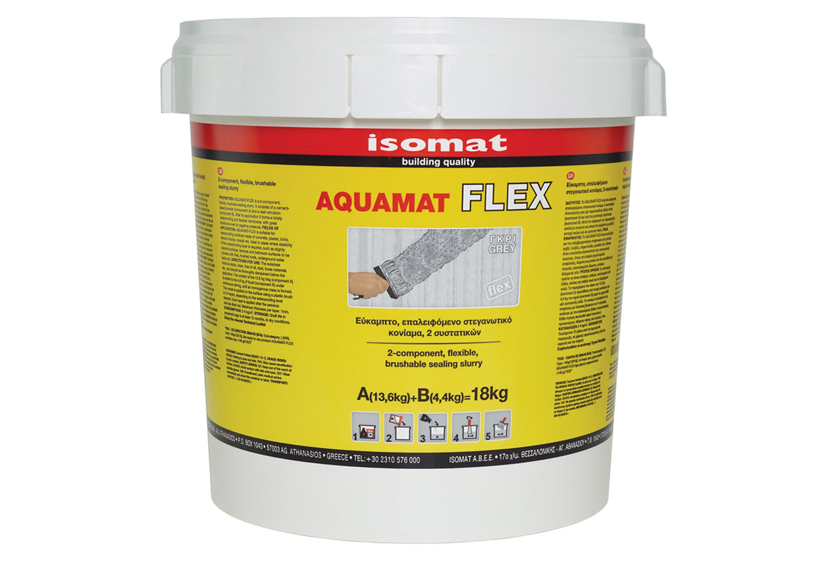Στεγανωτικό Isomat Aquamat Flex 18Kg Γκρι | Praktiker