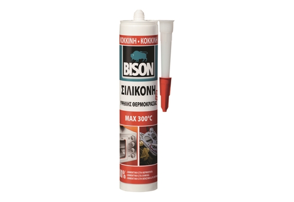 Σιλικόνη Bison Silicone High Temp 280mL Κόκκινη | Praktiker