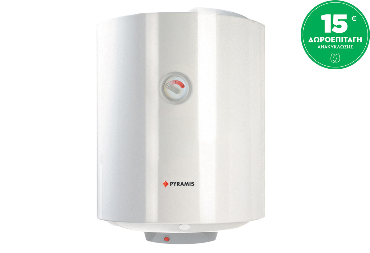 Pyramis Ηλεκτρικός Θερμοσίφωνας Κάθετος 40lt 3500W | Praktiker